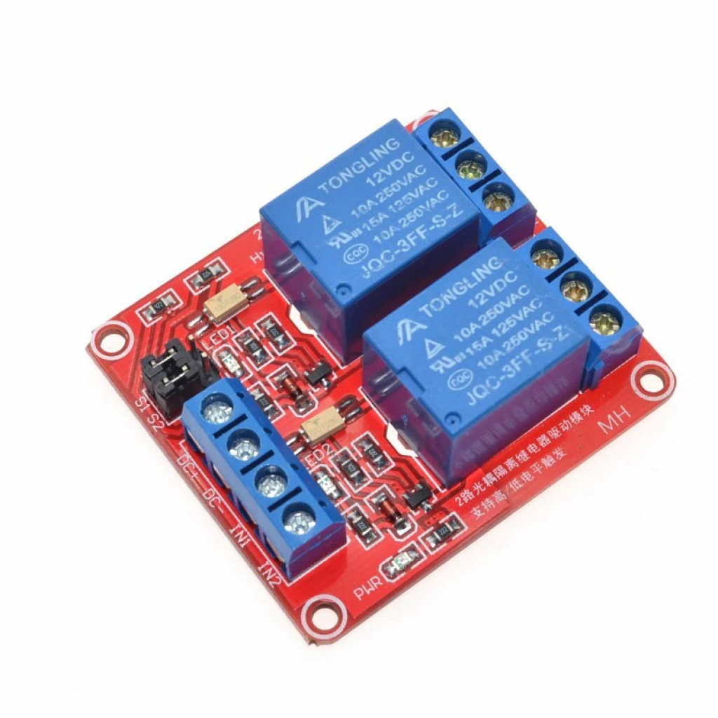 MODULO RELEVADOR 12V (2 CANALES) – Electronica IoT